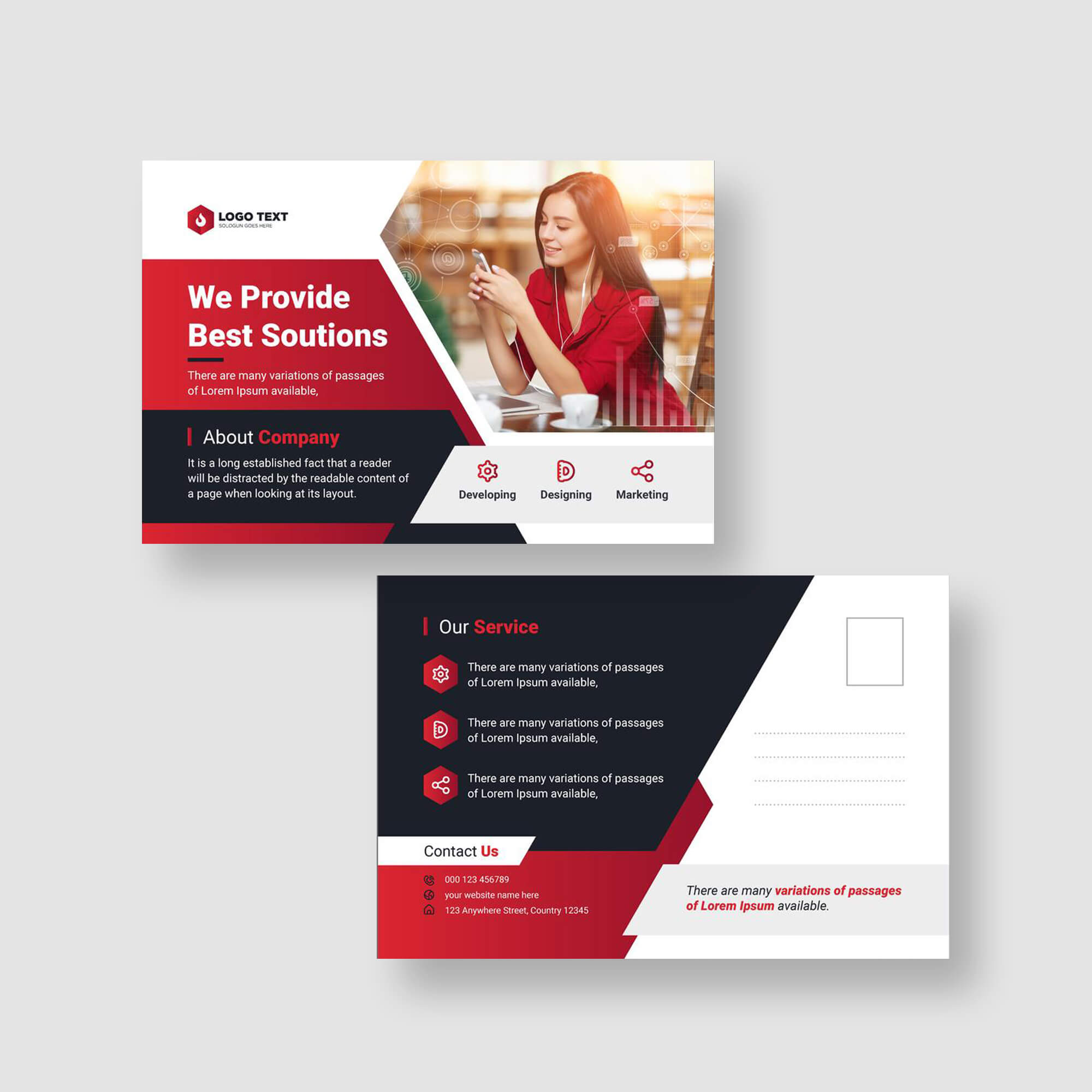 Professional Postcard Designing Services in Bangladesh - Go Digital